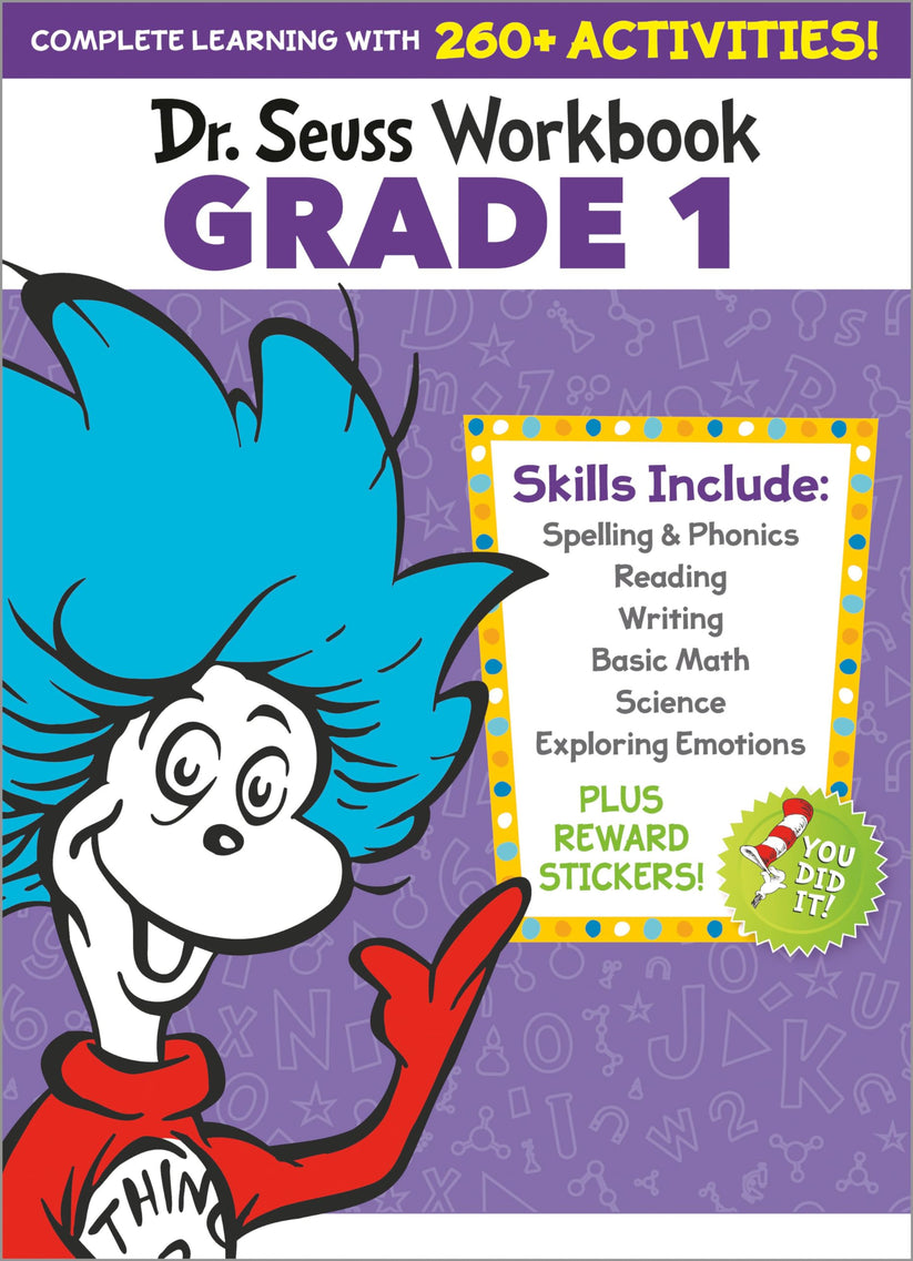 Dr. Seuss Workbook: Grade 1: 260+ Fun Activities with Stickers and Mor ...