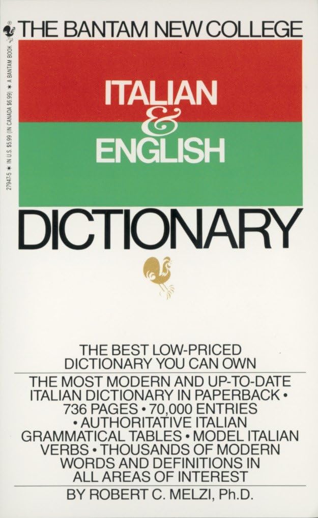 The Bantam New College Italian & English Dictionary – Aspen Book Company