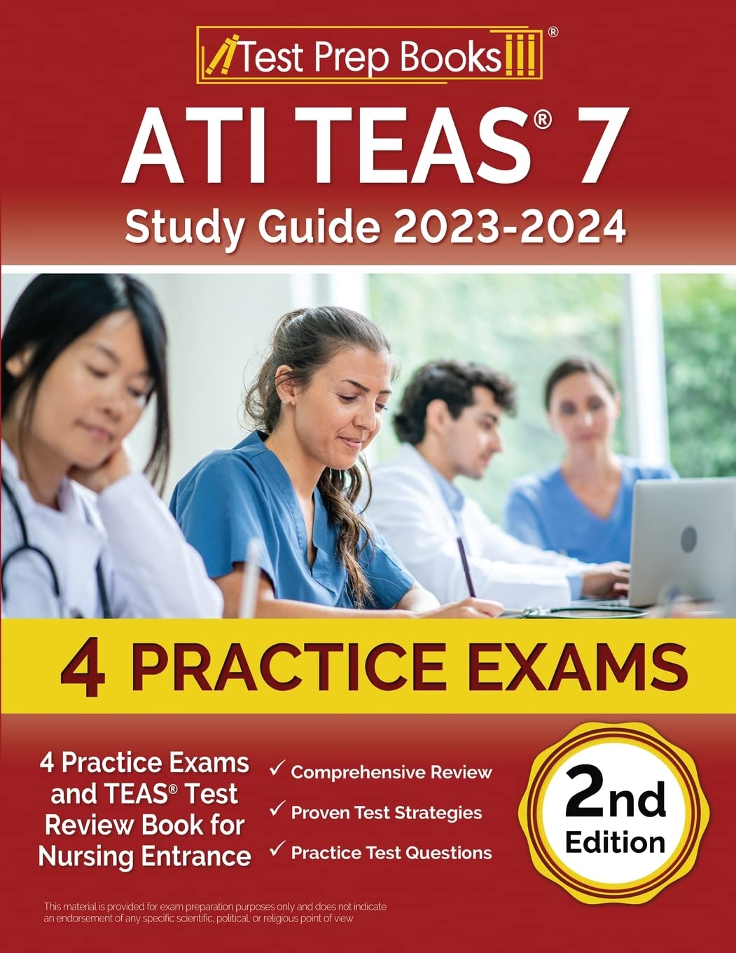 ATI TEAS 7 Study Guide 2023-2024: 4 Practice Exams and TEAS Test Revie ...